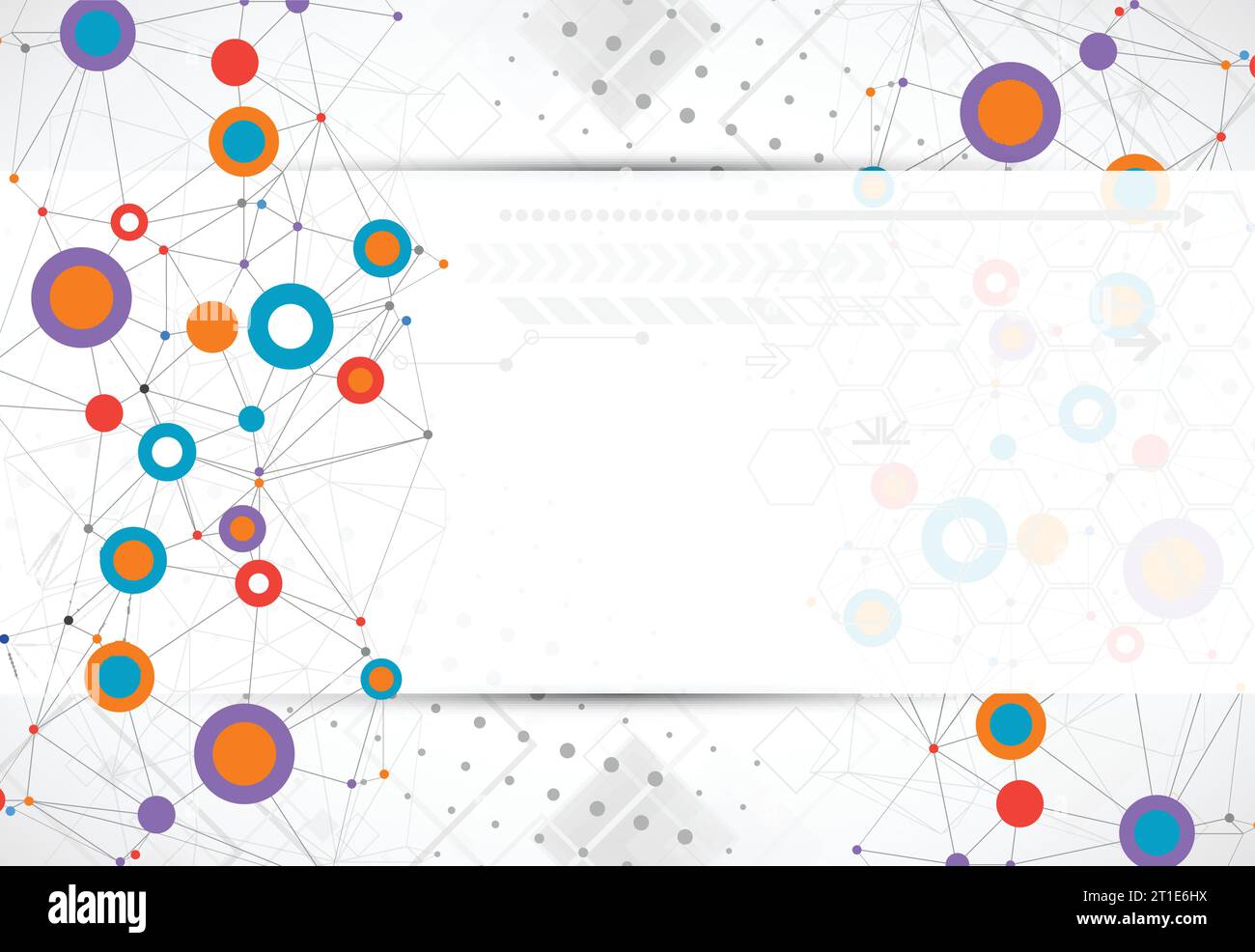 Network color technology communication background. Vector Stock Vector ...