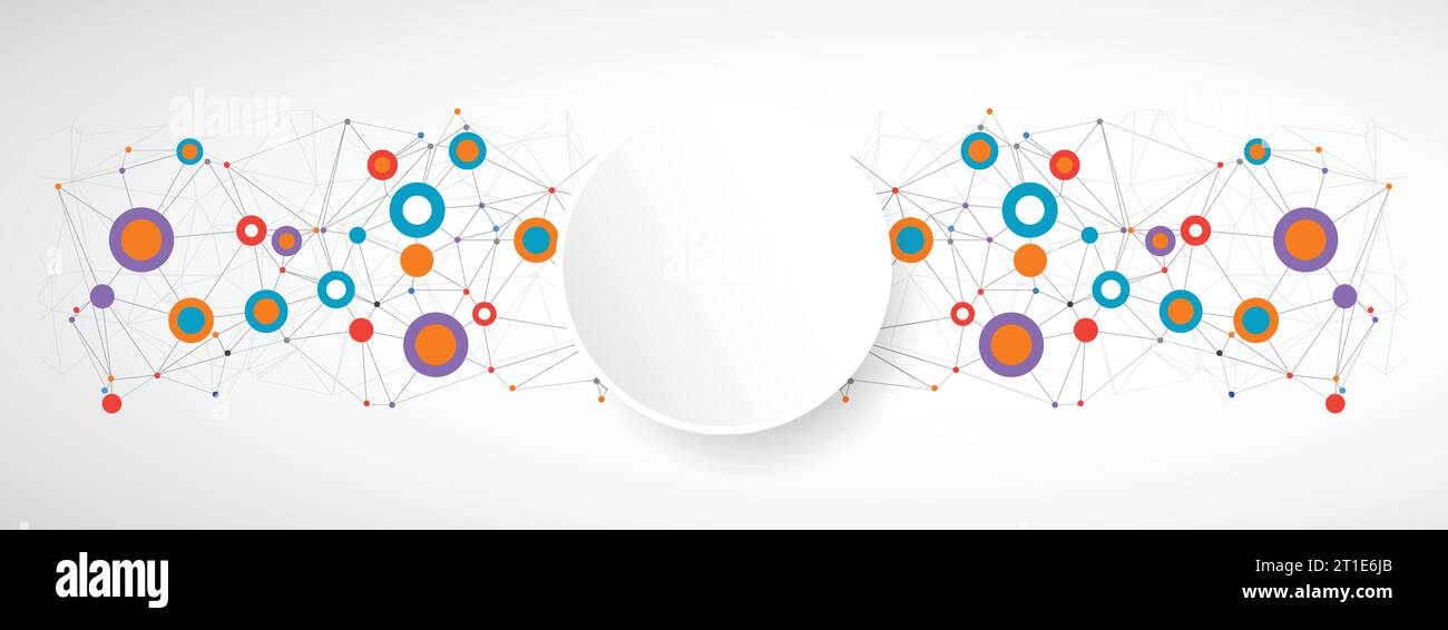 Network color technology communication background. Vector Stock Vector ...