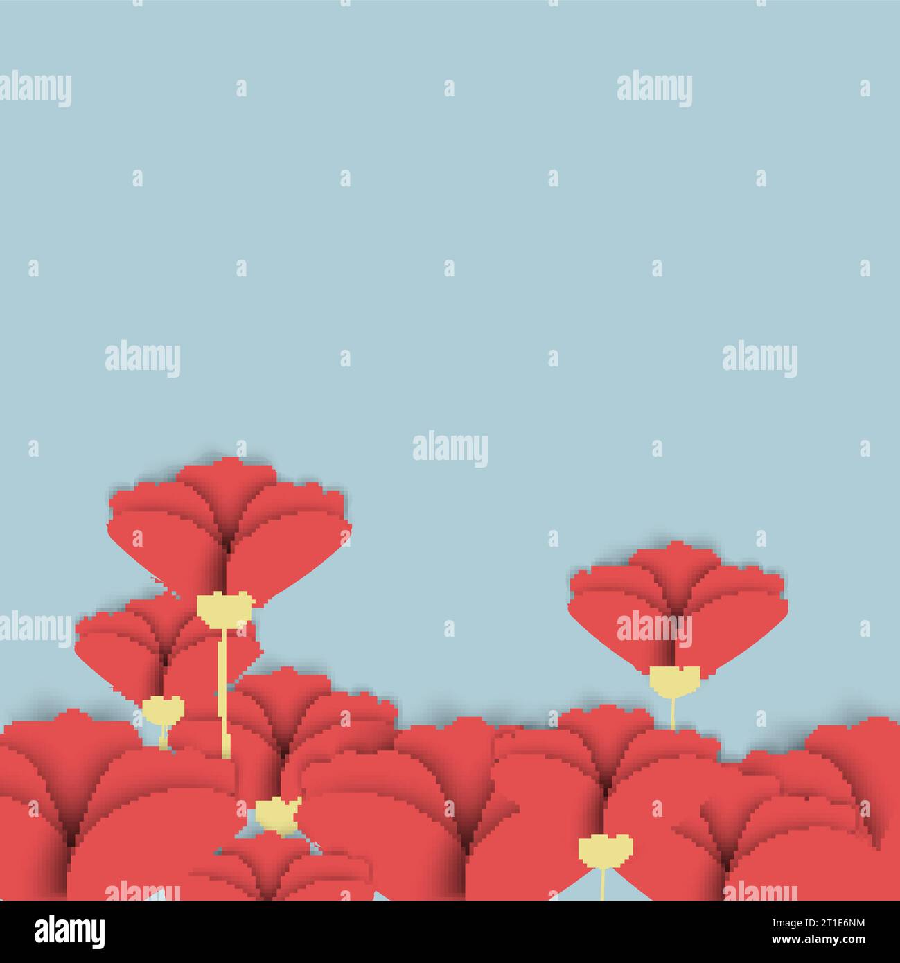 Abstract nature background. Red poppy flowers. Vector Stock Vector ... Abstract nature background. Red poppy flowers. Vector Stock Vector ...