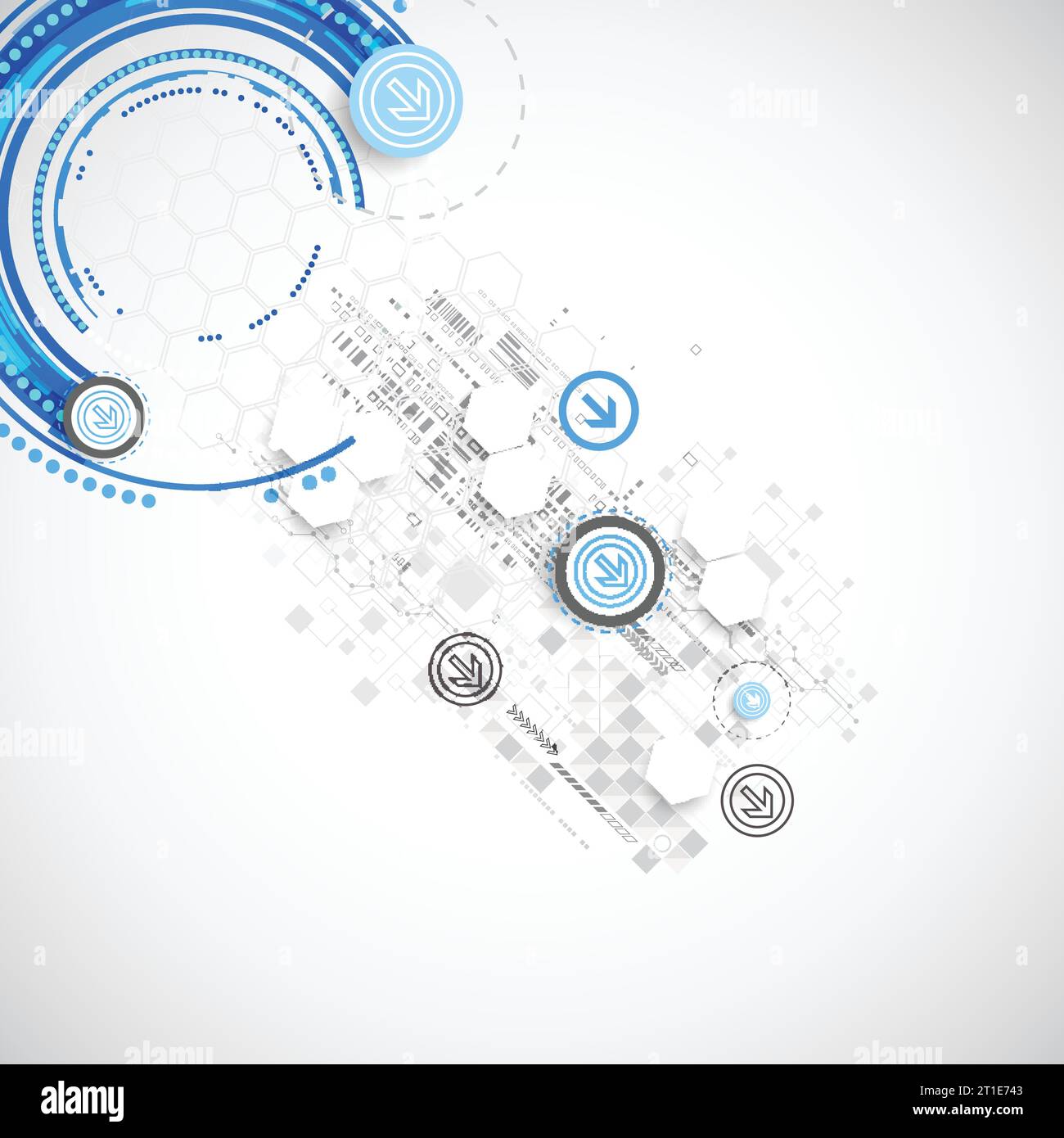 Abstract blue business science or technology background. Vector Stock ...