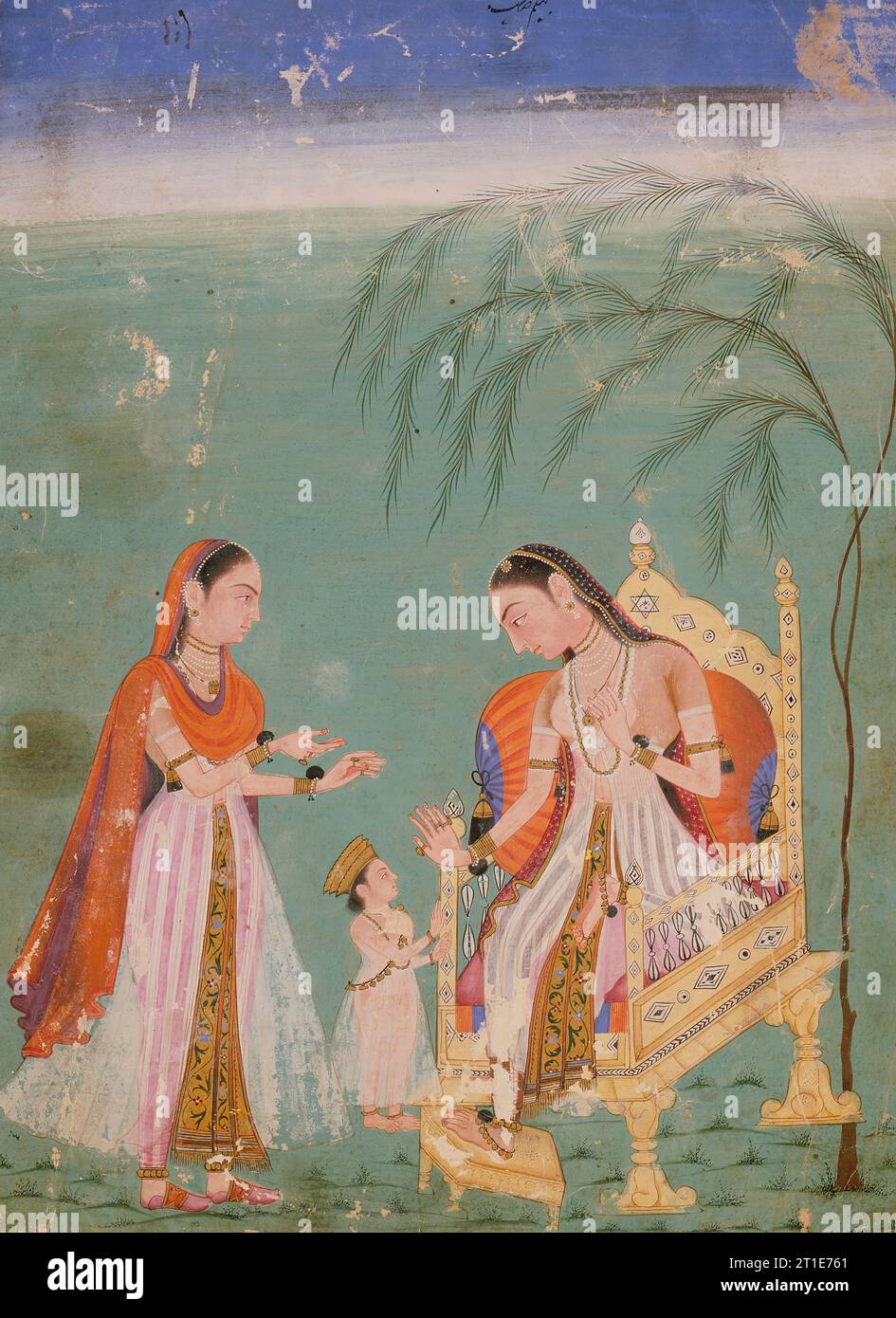 Lady Receiving a Child and Her Maid, c1640 Stock Photo - Alamy