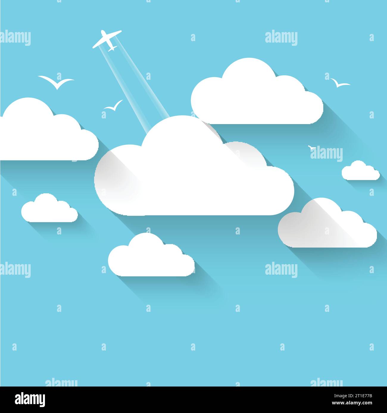 Cloud theme vector background. Vector Eps 10 Stock Vector Image & Art ...