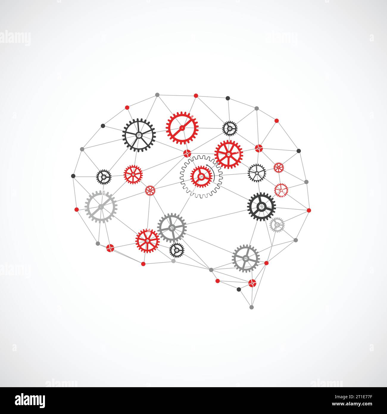 Abstract digital brain,technology concept. Vector Stock Vector Image & Art - Alamy