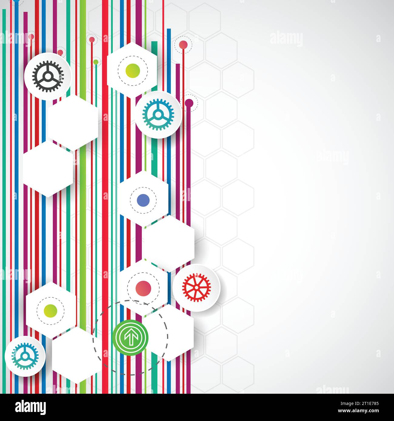 Color lines technology abstract background. Vector Stock Vector Image ...