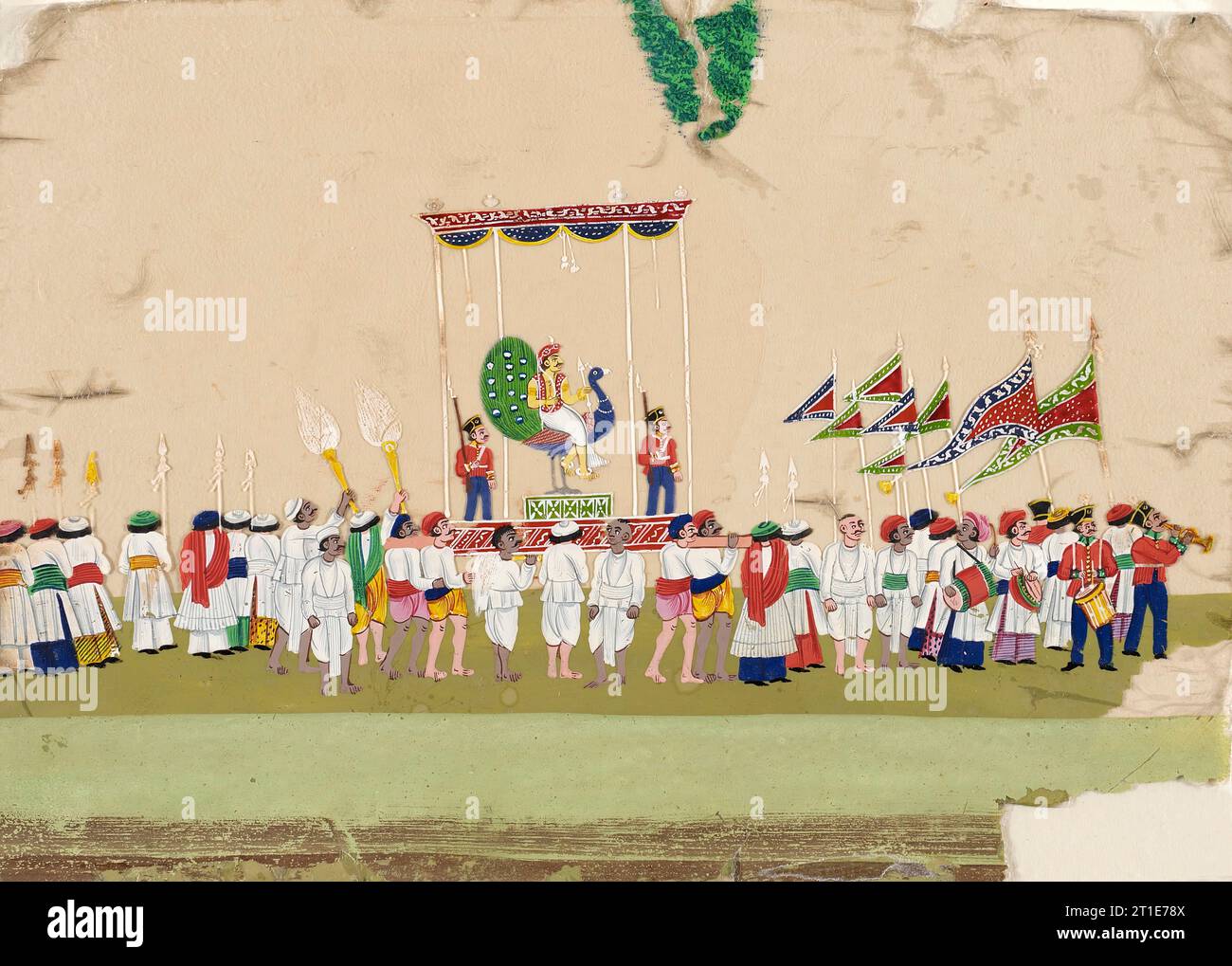 Religious Procession: Kartikkeya, c1800 Stock Photo - Alamy