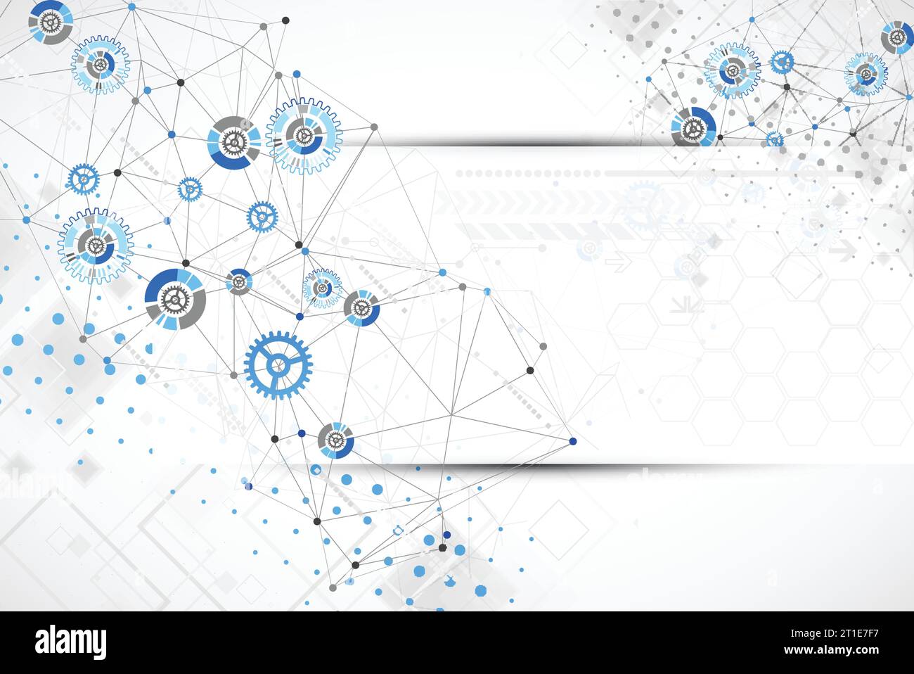 Abstract geometry blue color technology background. Vector Stock Vector ...