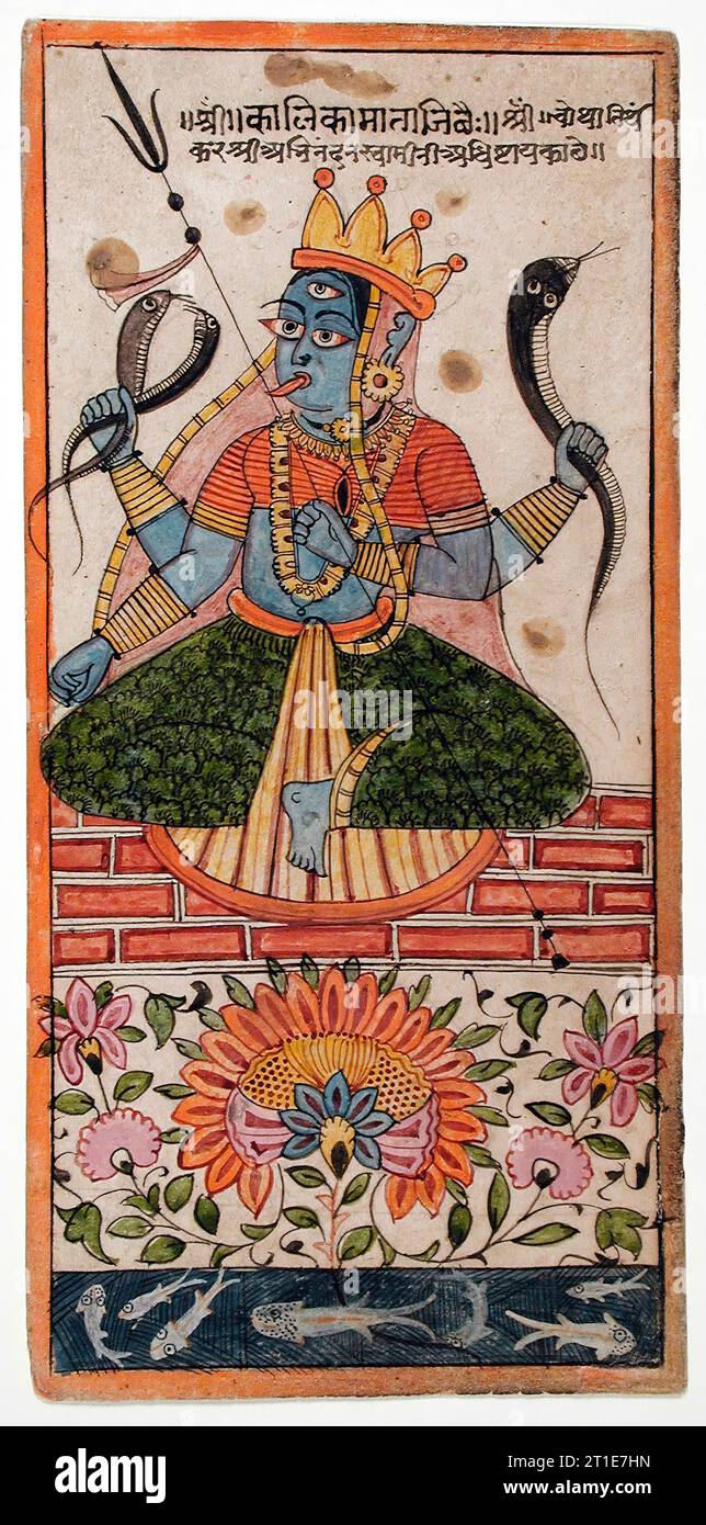 The Goddess Kalika, c1575 Stock Photo - Alamy