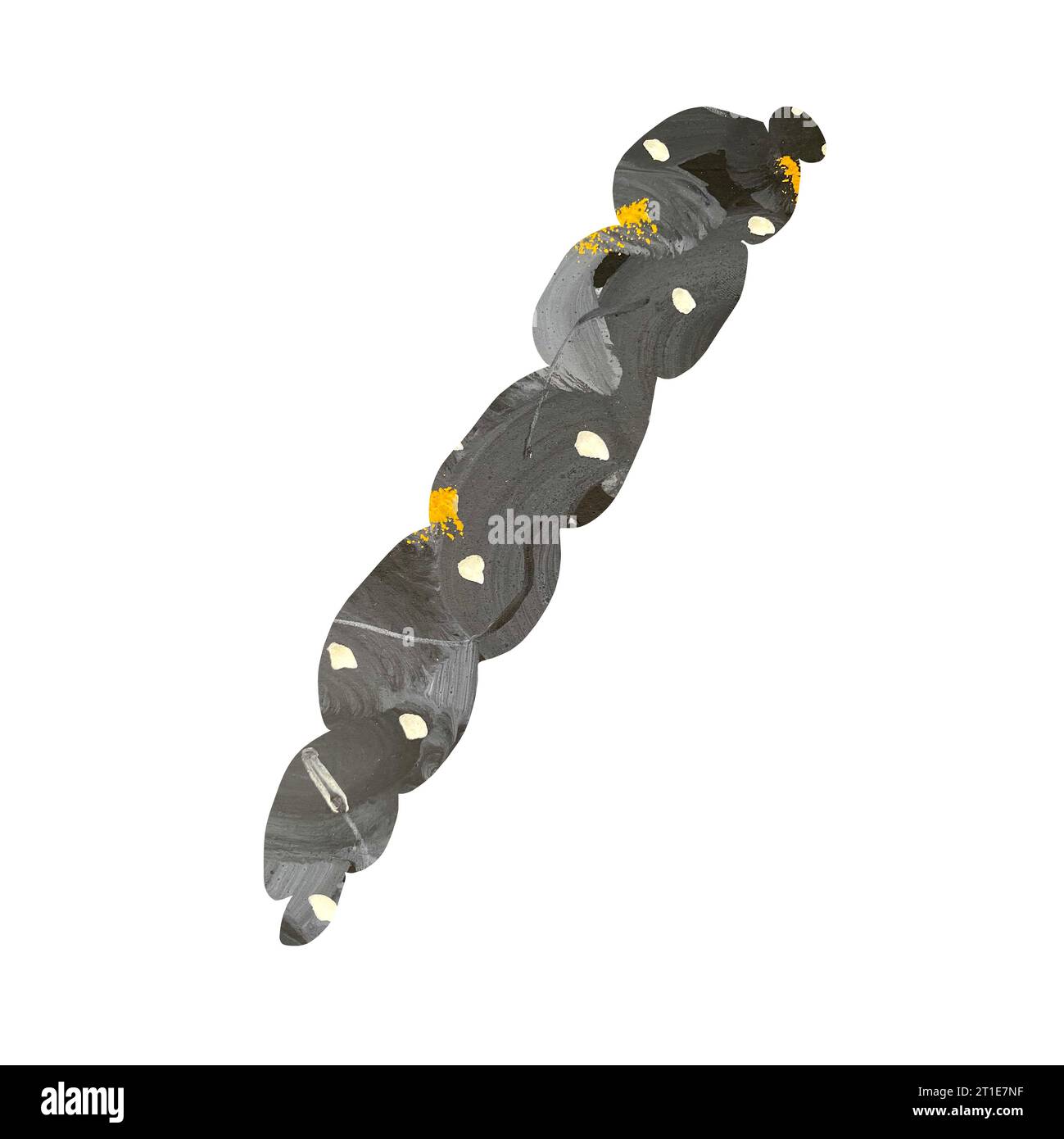 Slash fraction cut out hand drawn watercolor Stock Photo - Alamy