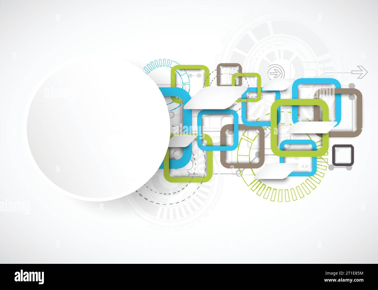 Abstract technology square background. Vector Stock Vector Image & Art ...