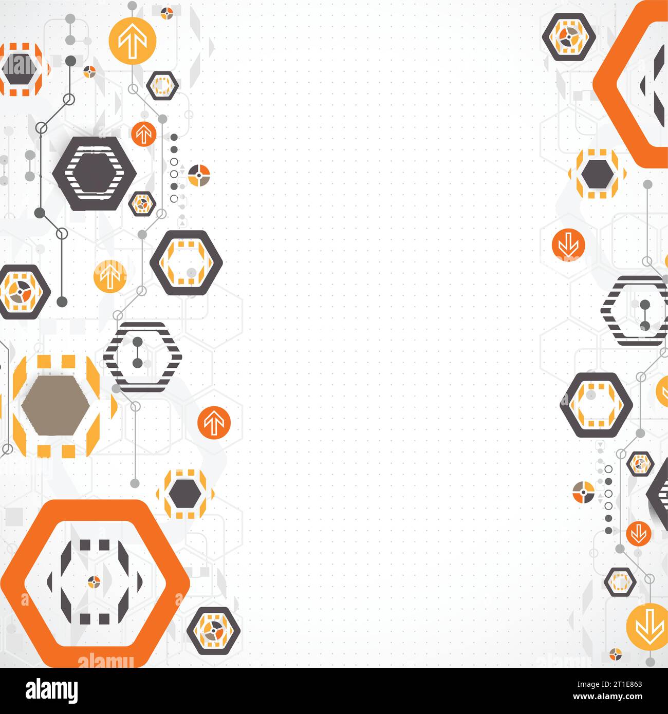 New technology hexagonal business background. Vector Stock Vector Image ...