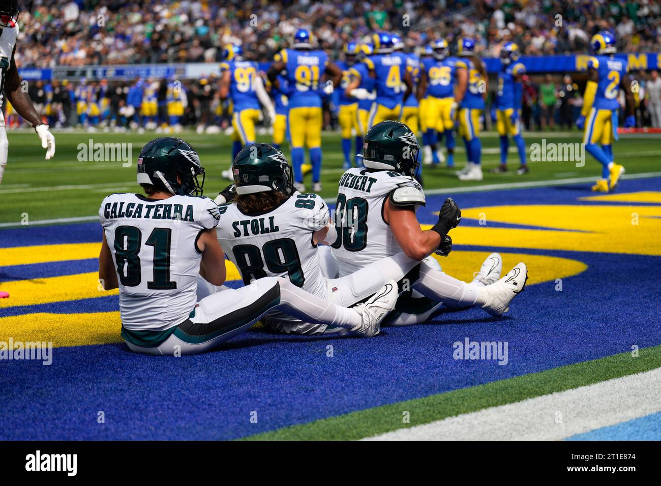 Philadelphia Eagles tight end Grant Calcaterra (81), Philadelphia ... Philadelphia Eagles tight end Grant Calcaterra (81), Philadelphia ...