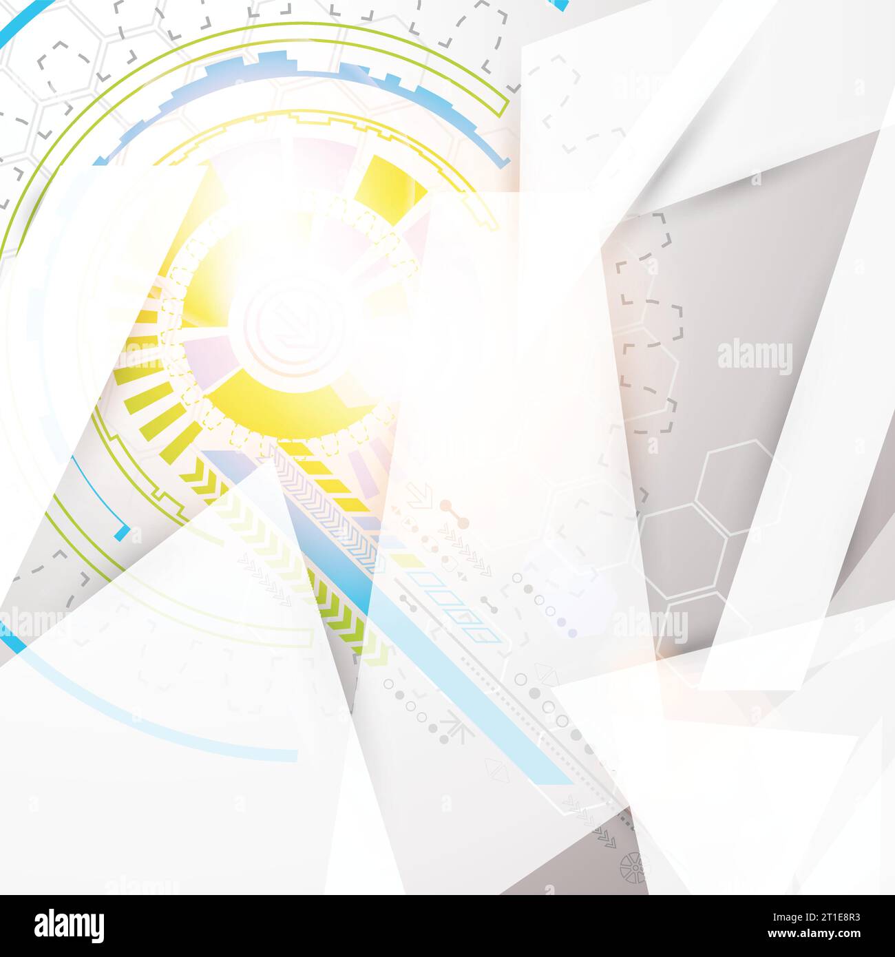 Abstract geometry technology background. Vector Stock Vector Image ...