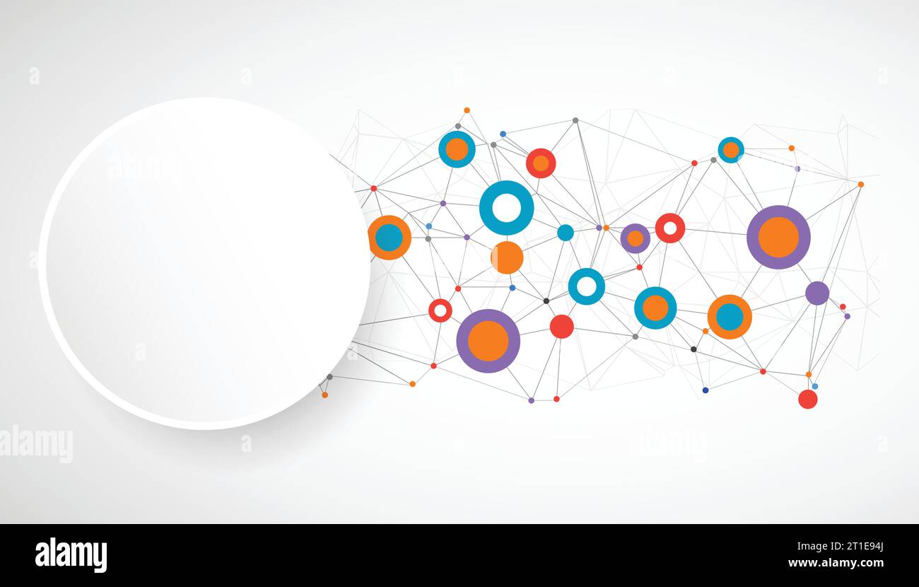 Network color technology communication background. Vector Stock Vector ...