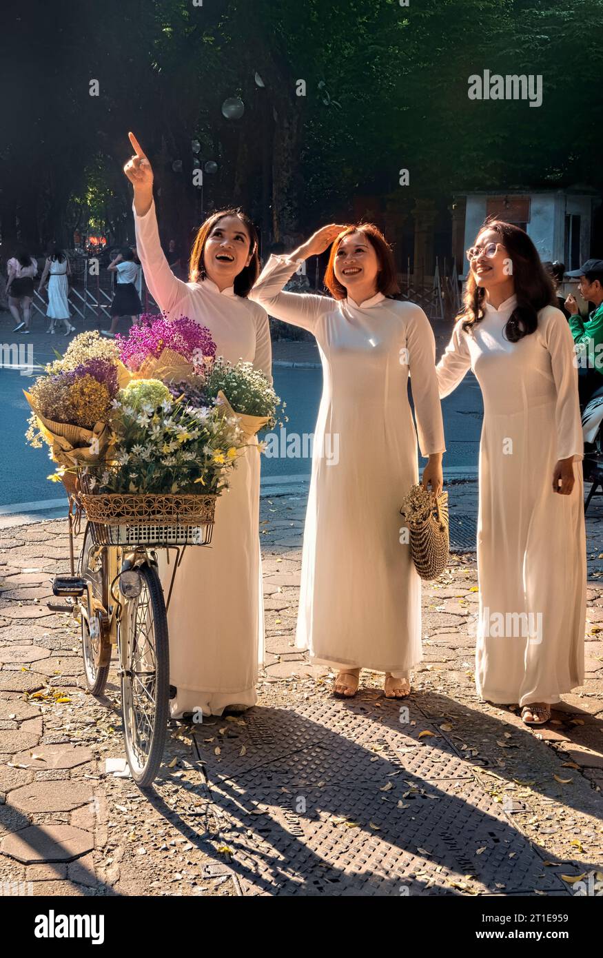Traditional hanoi ao dai hi-res stock photography and images - Alamy