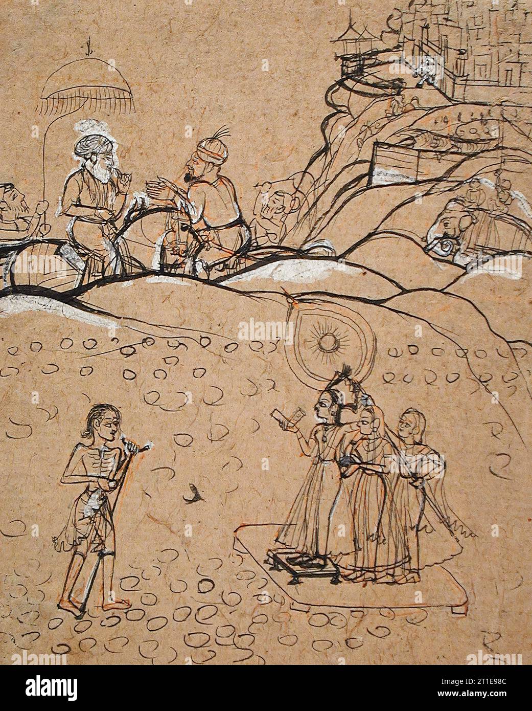 Illustration for the Story of Layla and Majnun, c1770 Stock Photo - Alamy