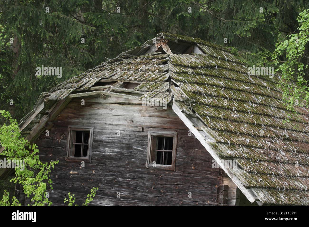old building in the countryside, architecture and living in a rural ...