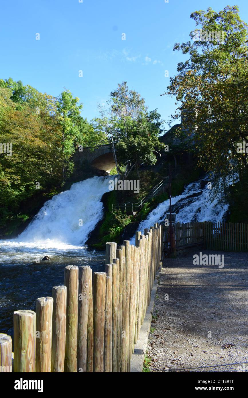 Cascade de Coo, Waterfall in the Ardennes in Belgium Stock Photo - Alamy