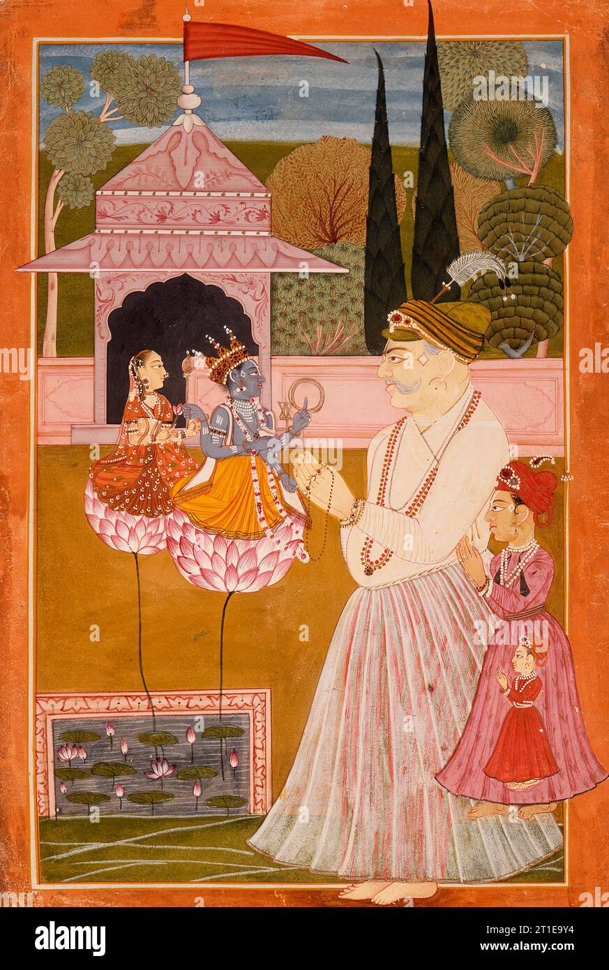 Maharaja Kumar Himan Raj Singh at Worship, c1790 Stock Photo - Alamy