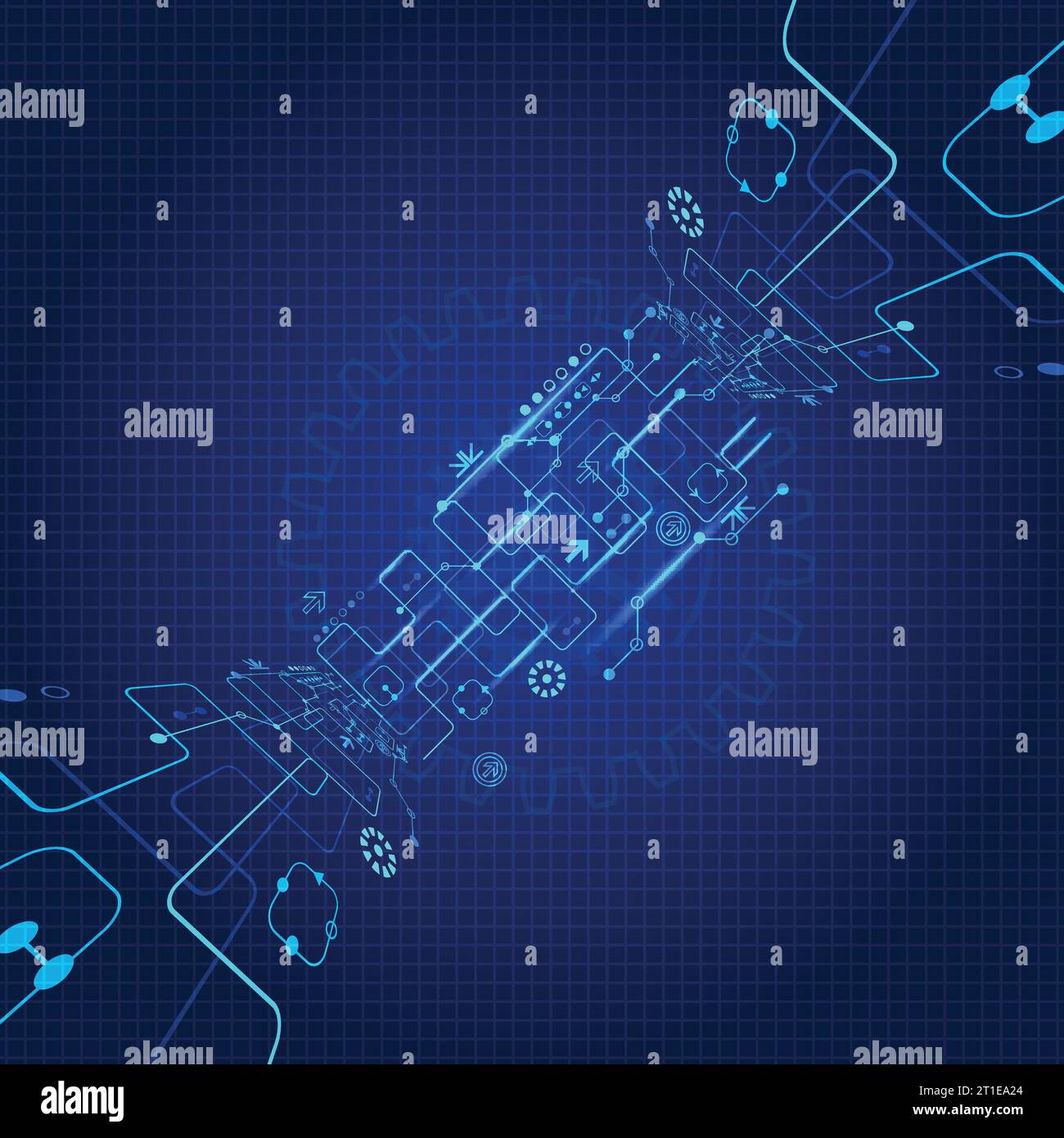 Abstract engineering future technology background Stock Vector Image ...