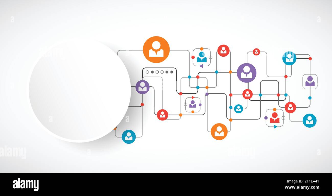 Network concept. Social media. Vector Stock Vector Image & Art - Alamy
