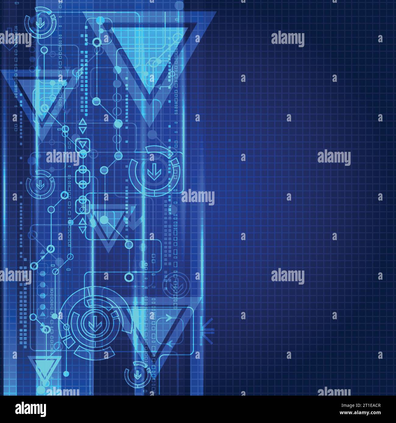 Abstract technological background. Vector Stock Vector Image & Art - Alamy