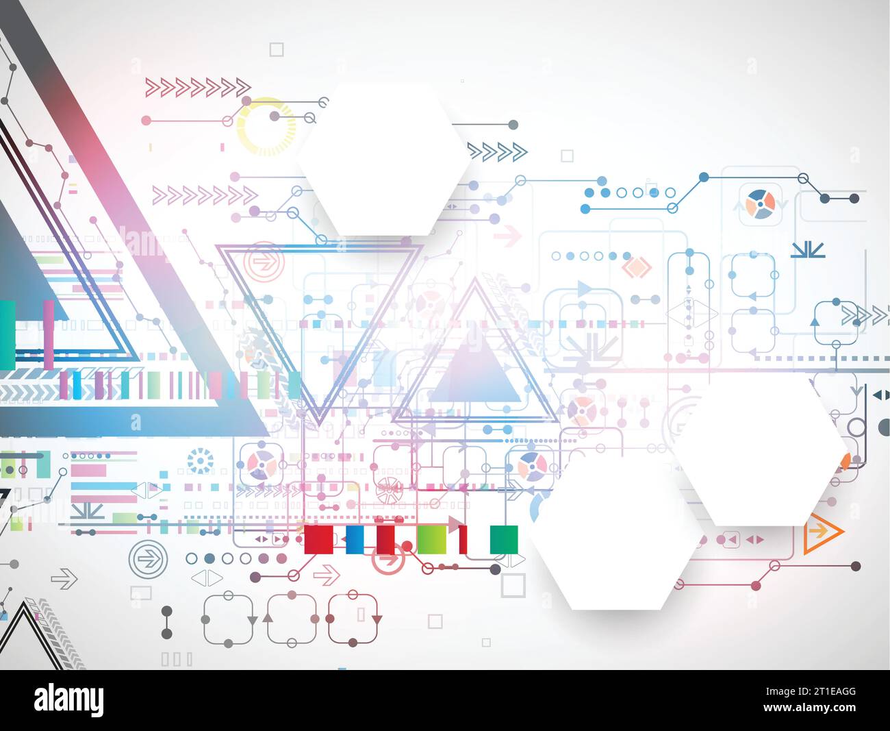 Abstract technology triangle background. Vector Stock Vector Image ...