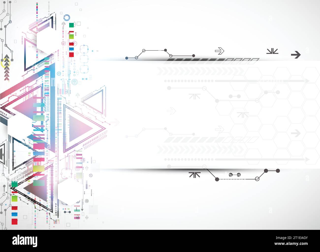 Abstract technology triangle background. Vector Stock Vector Image ...