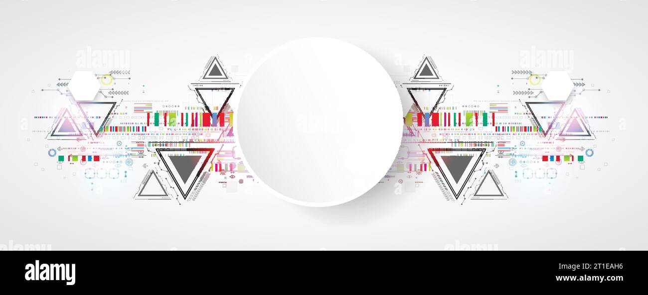 Abstract technology triangle background. Vector Stock Vector Image ...