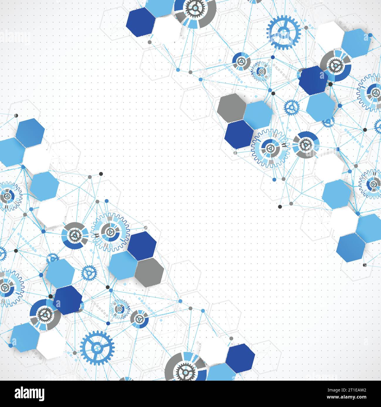 Abstract geometry blue color technology background. Vector Stock Vector ...