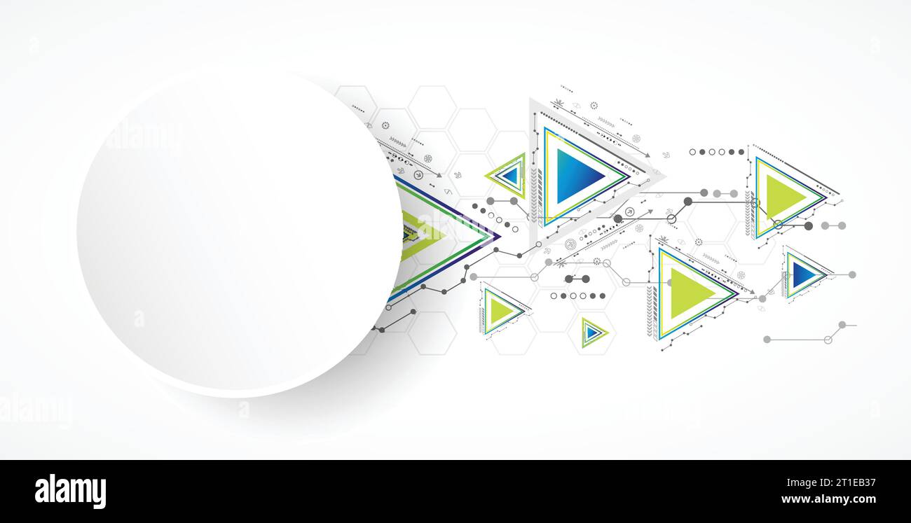 Abstract technology triangle background. Vector Stock Vector Image ...