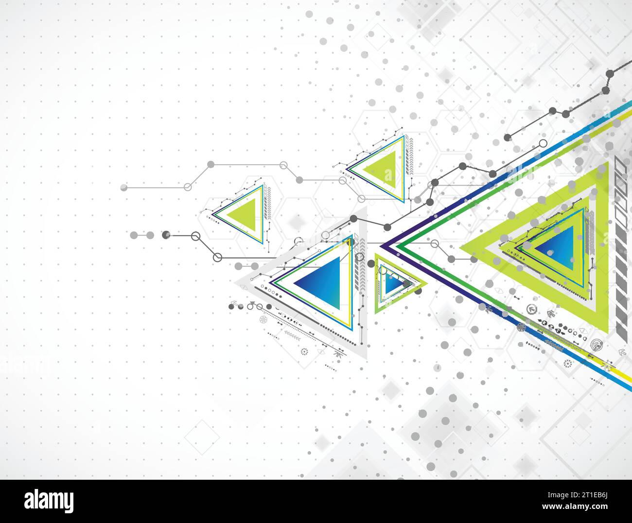 Abstract technology triangle background. Vector Stock Vector Image & Art - Alamy