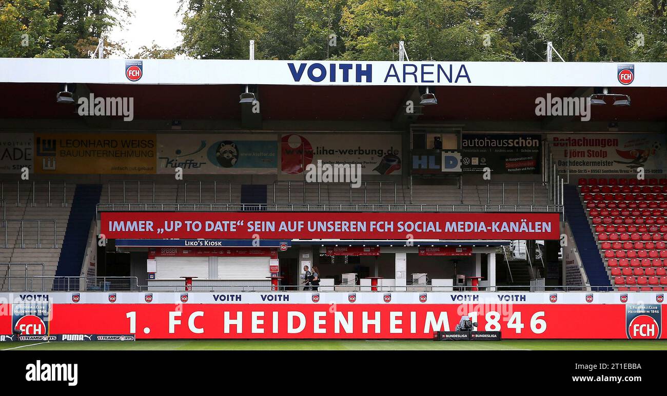Heidenheim, Deutschland. 30th Sep, 2023. firo: 09/30/2023, football, soccer, 1.Bundesliga ...