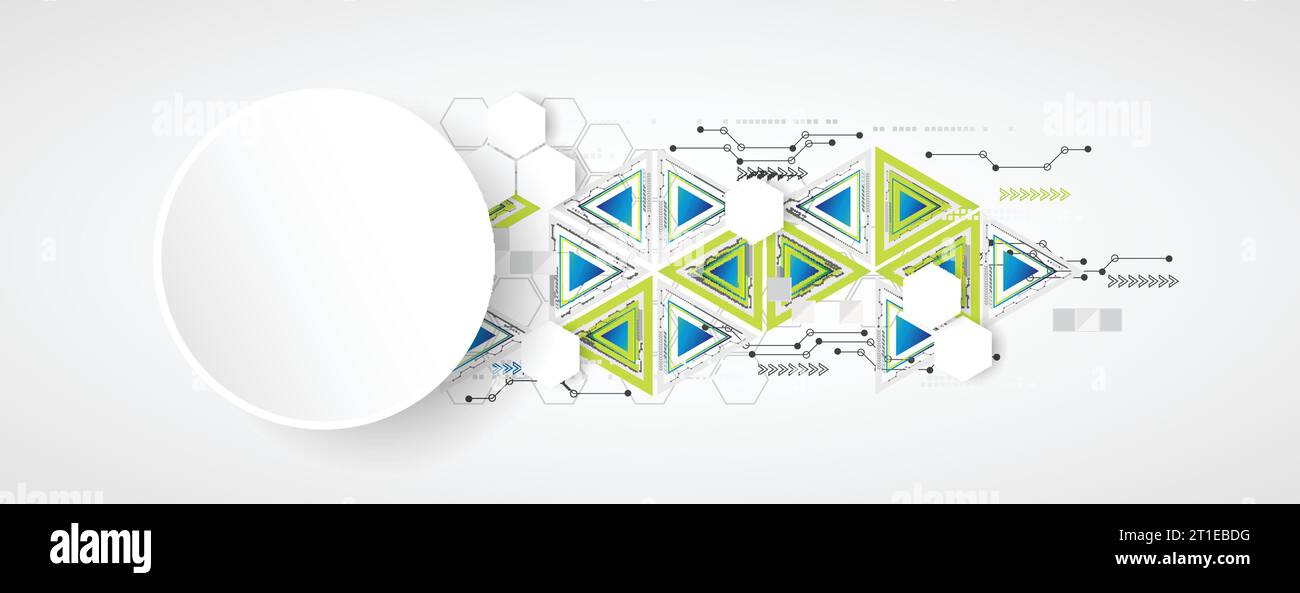 Abstract technology triangle background. Vector Stock Vector Image ...