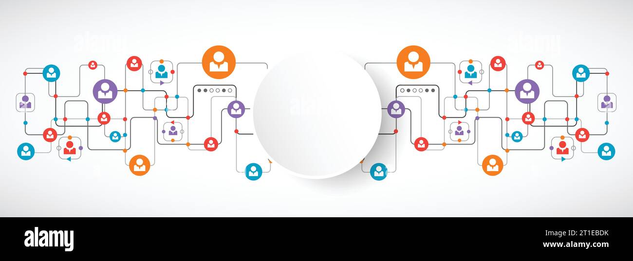 Network concept. Social media. Vector Stock Vector Image & Art - Alamy