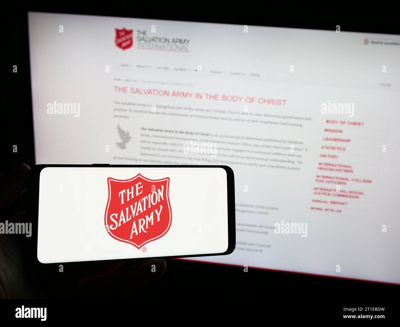 Salvation army logo hi-res stock photography and images - Alamy