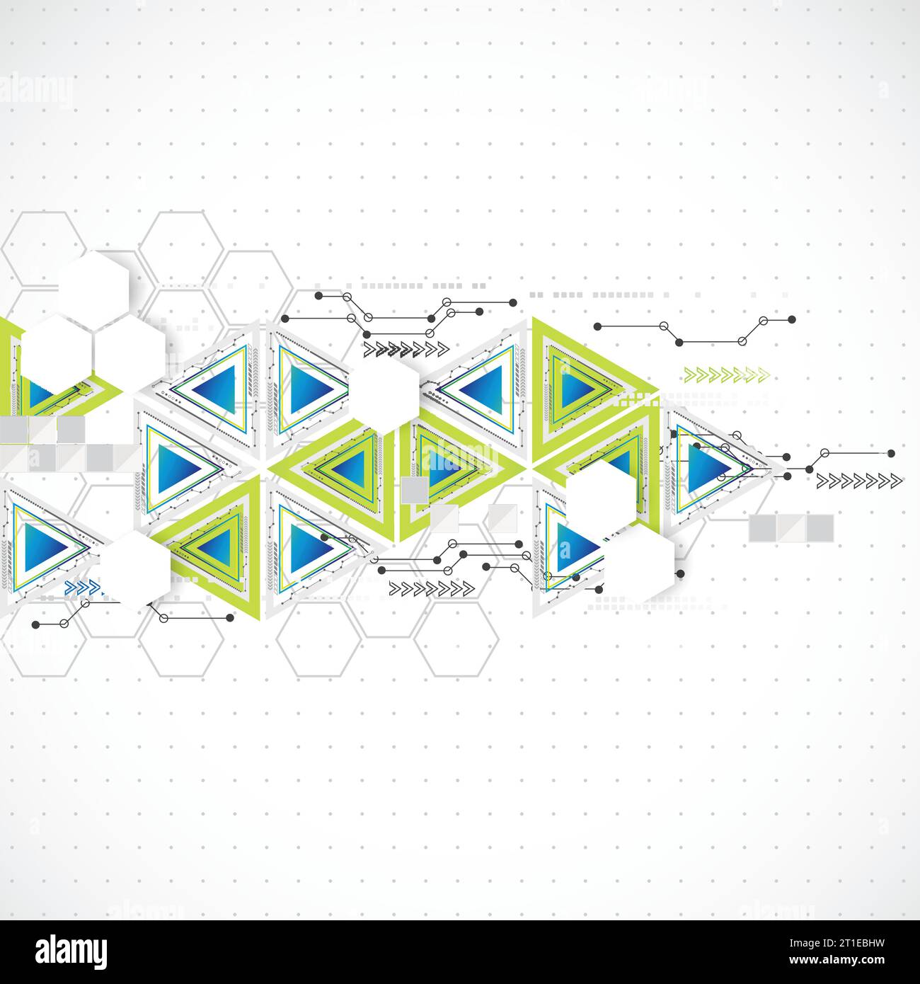 Abstract technology triangle background. Vector Stock Vector Image ...