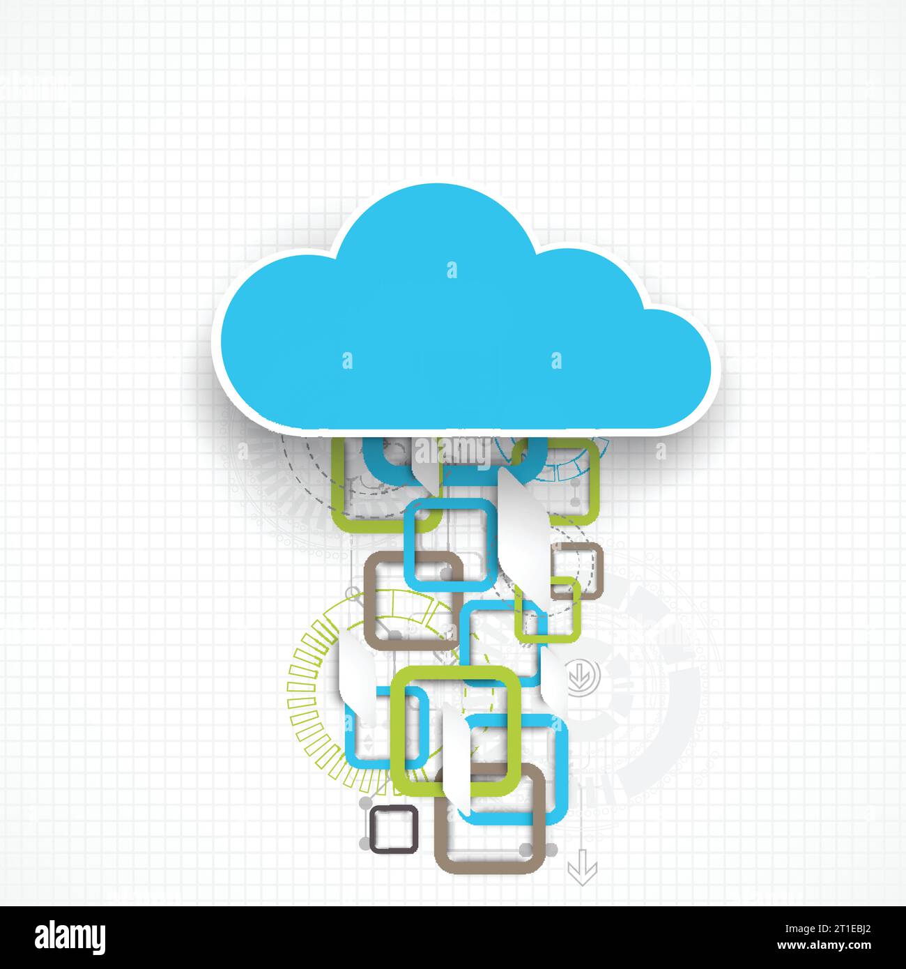 Web cloud banner template. Vector Stock Vector Image & Art - Alamy