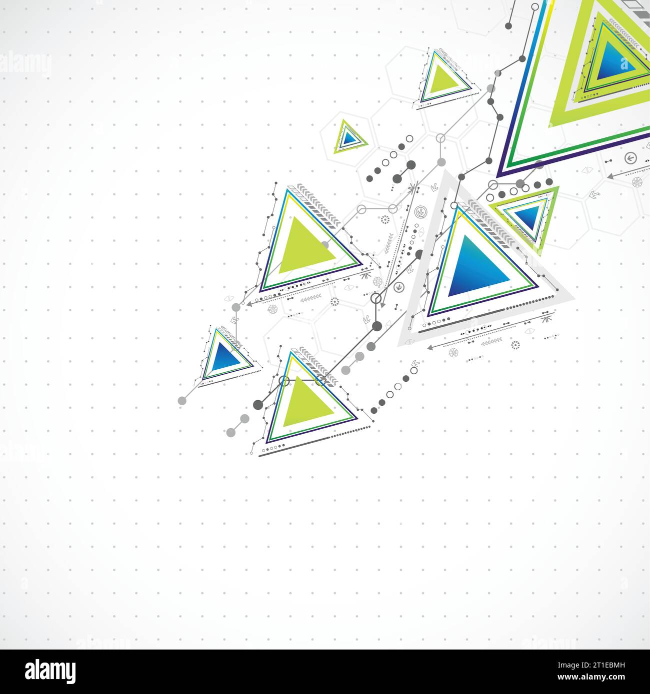 Abstract technology triangle background. Vector Stock Vector Image ...