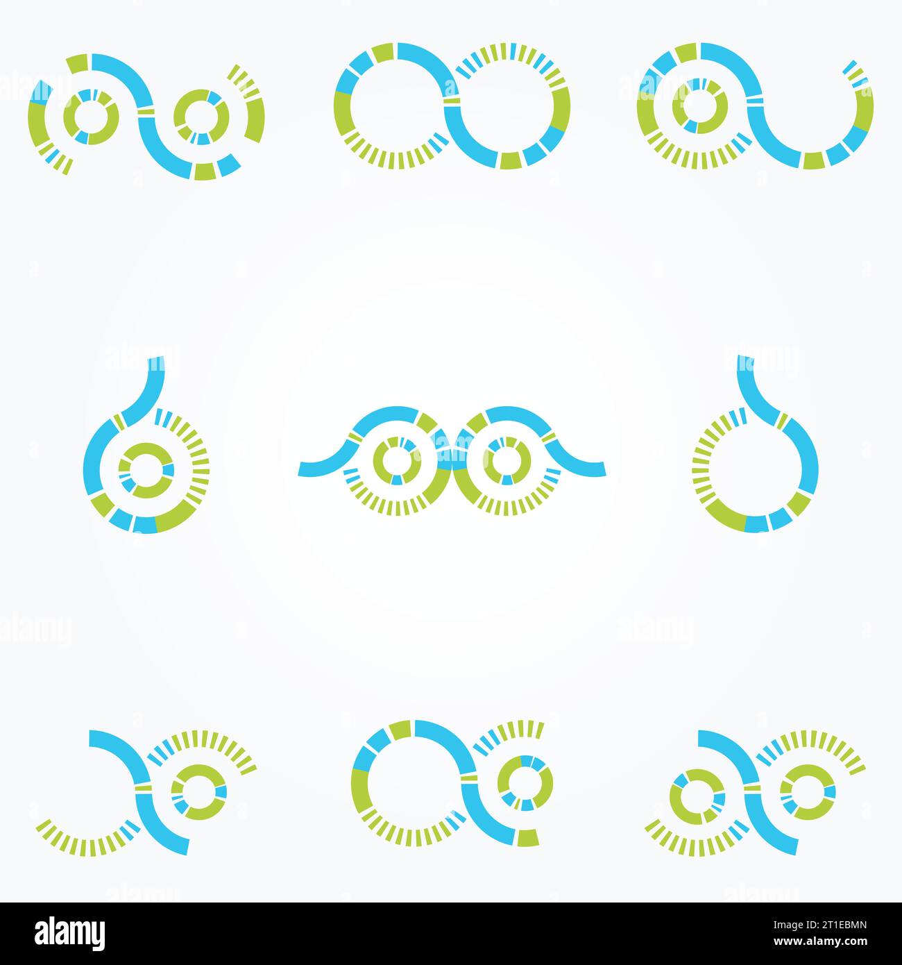 Set of futuristic color objects on grey background. Vector illustration Stock Vector Image & Art ...
