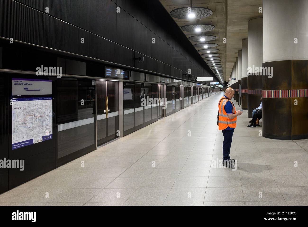Elizabeth Line, London Underground, Tube Station Stock Photo - Alamy