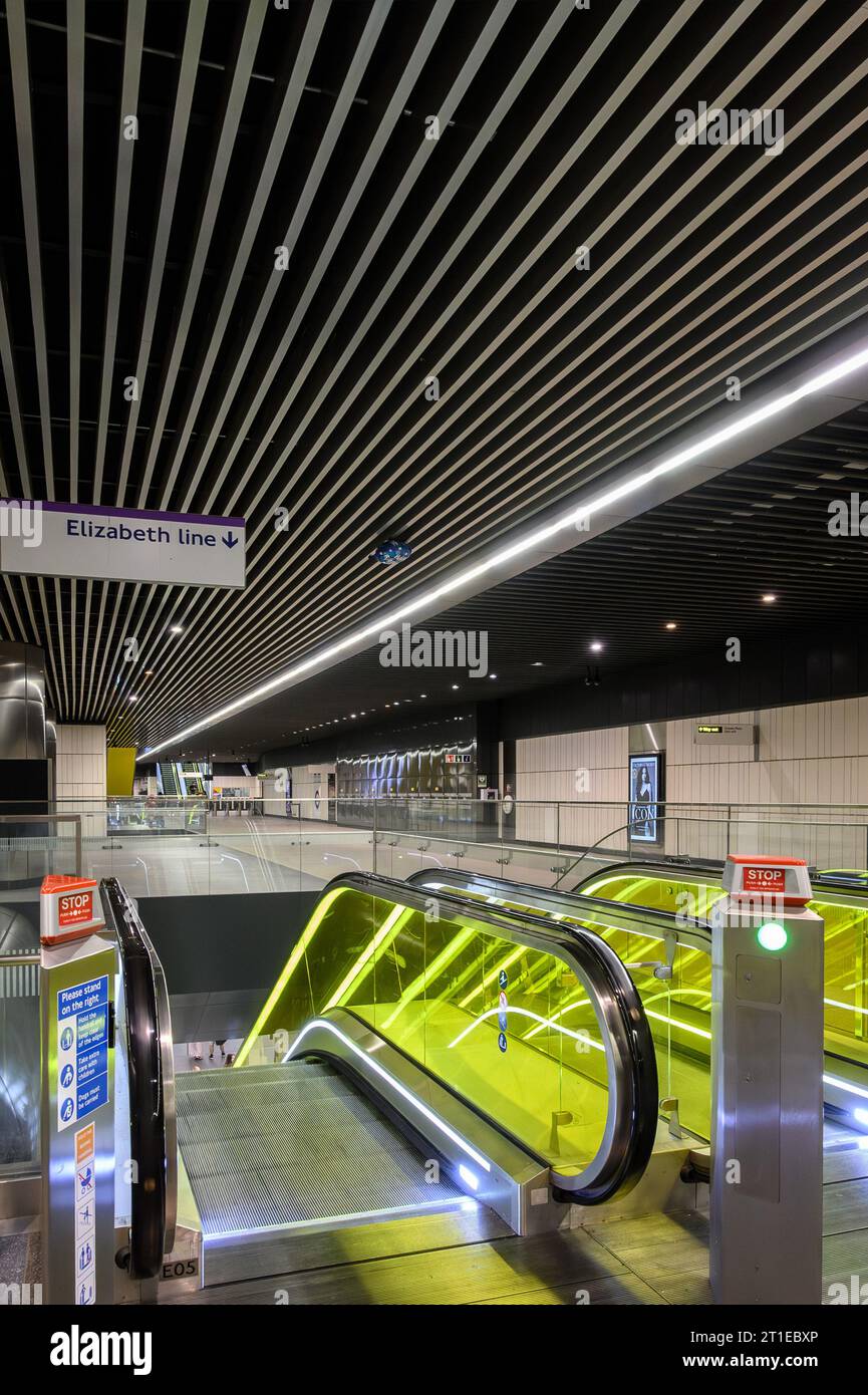 Elizabeth Line, London Underground, Tube Station Stock Photo - Alamy