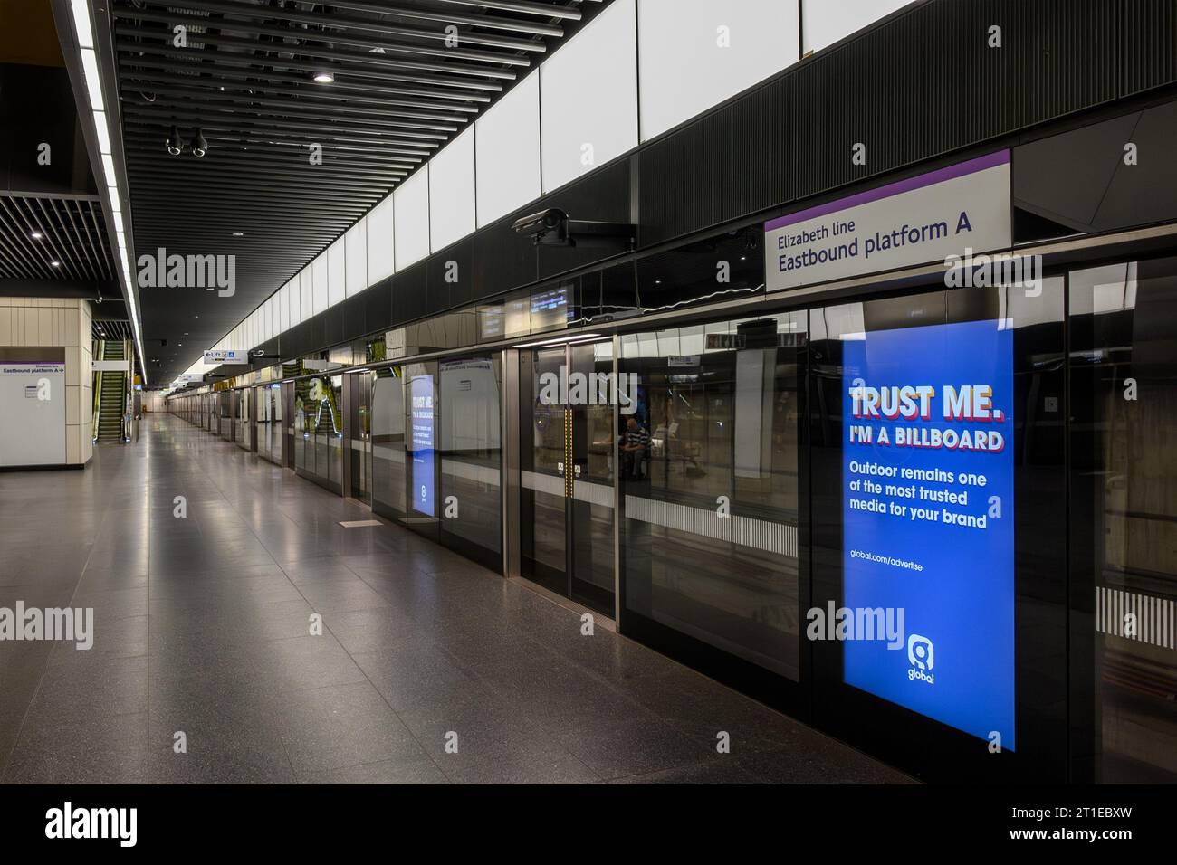 Elizabeth Line, London Underground, Tube Station Stock Photo - Alamy