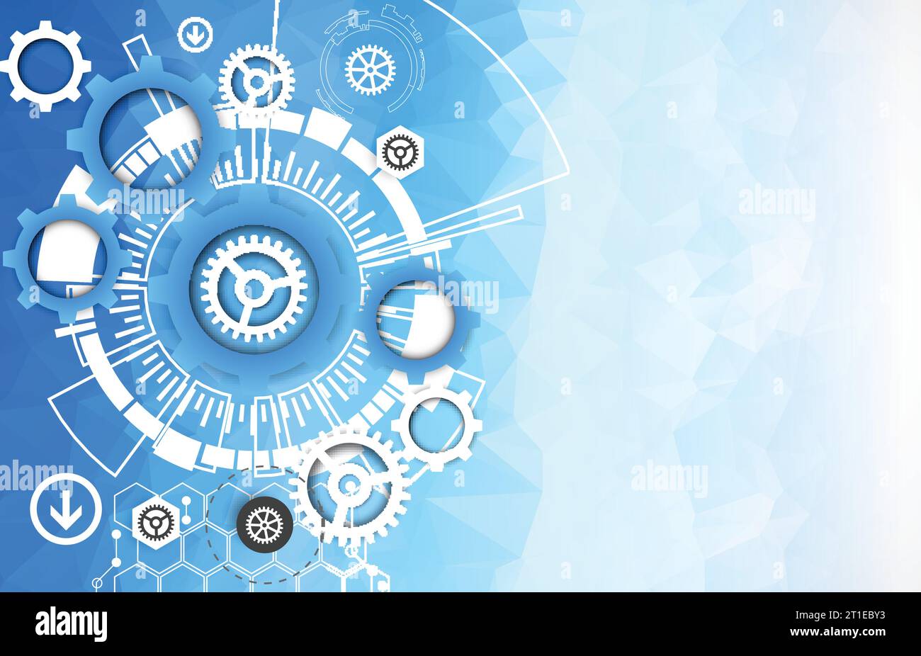 Colorful Technology Background Digital Geometric Space Vector Illustration Stock Vector Image