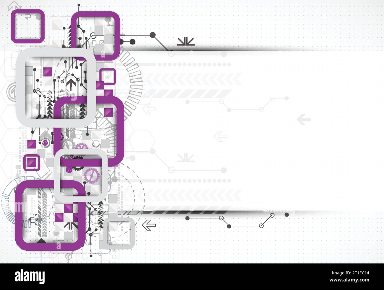 Abstract technology square background. Vector Stock Vector Image & Art ...