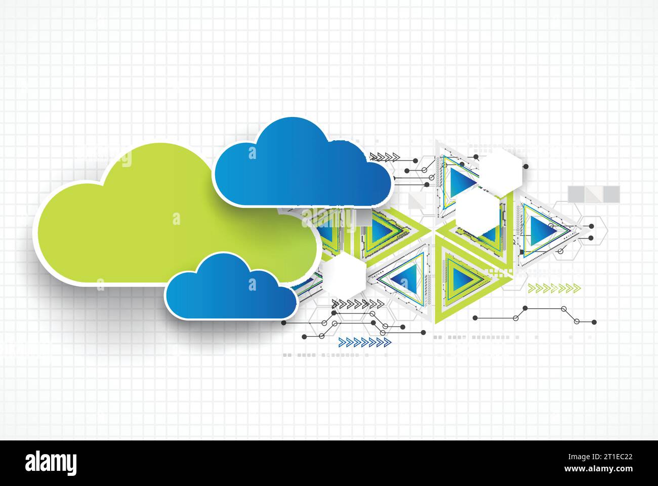 Web cloud banner template. Vector Stock Vector Image & Art - Alamy
