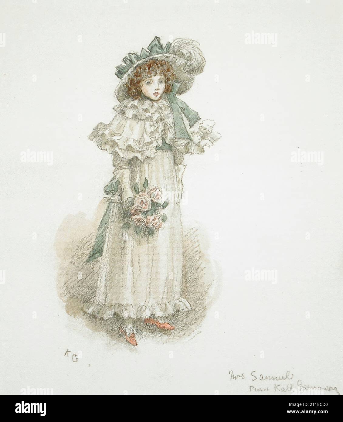 Study of a Fully Dressed Little Girl, 1897 Stock Photo - Alamy