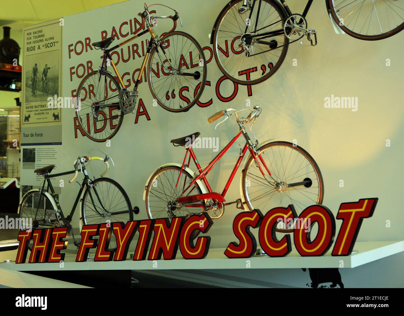 The Flying Scot display at the Riverside Museum in Glasgow, Scotland ...