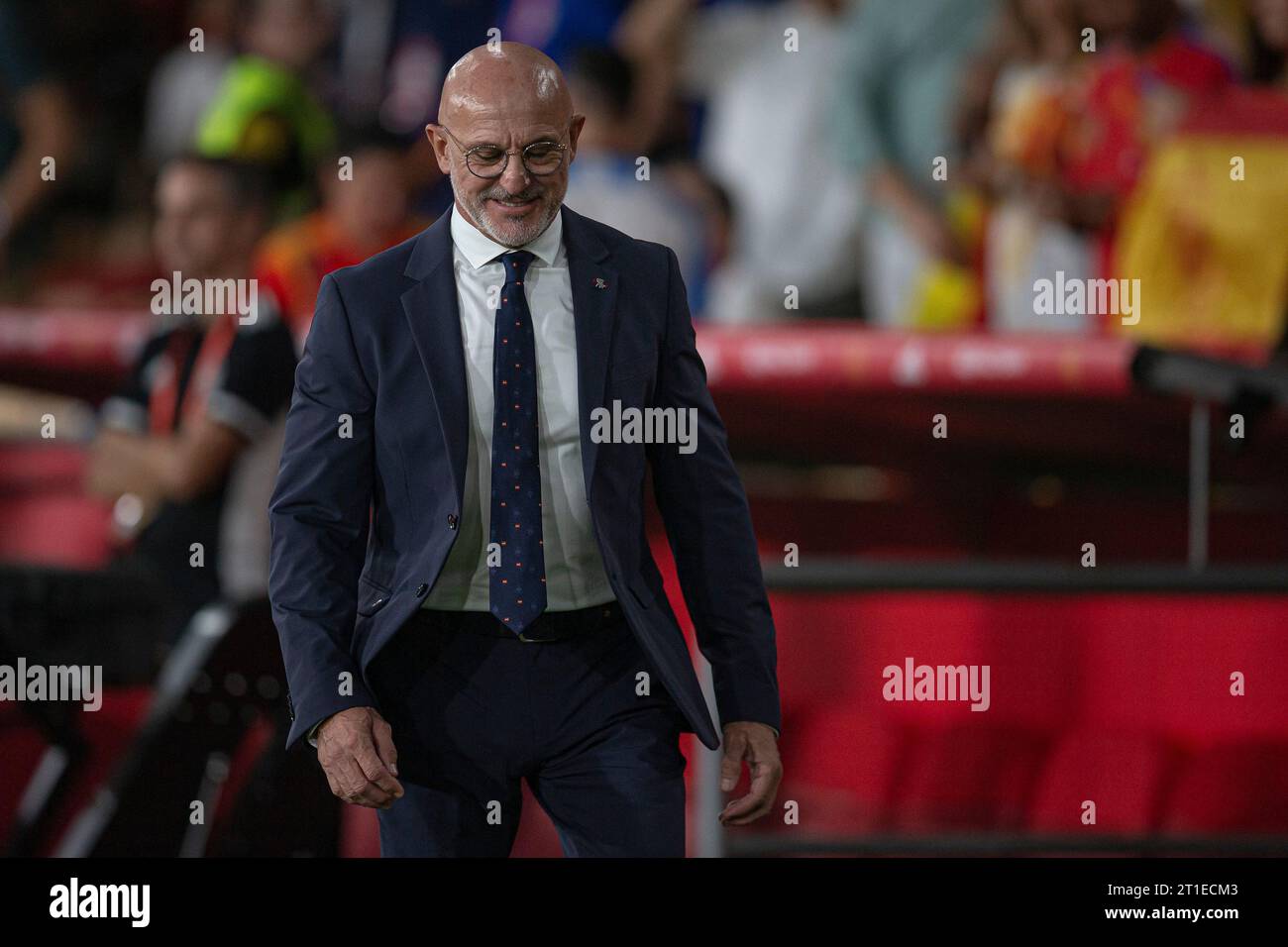 Spain head coach Luis de la Fuente during the UEFA Euro 2024 Qualifying ...