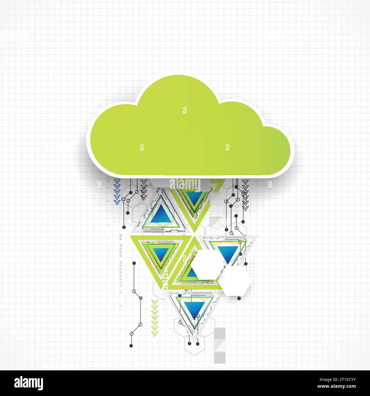 Web cloud banner template. Vector Stock Vector Image & Art - Alamy