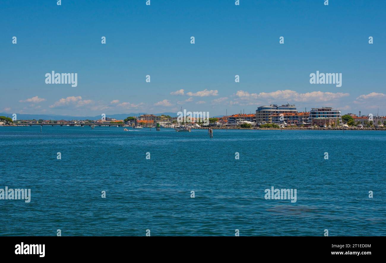 The coastal holiday resort town of Grado in Friuli-Venezia Giulia ...